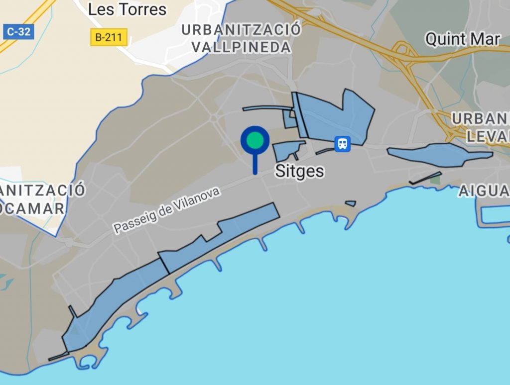 Pagar zona azul Sitges con el móvil - Turismositges